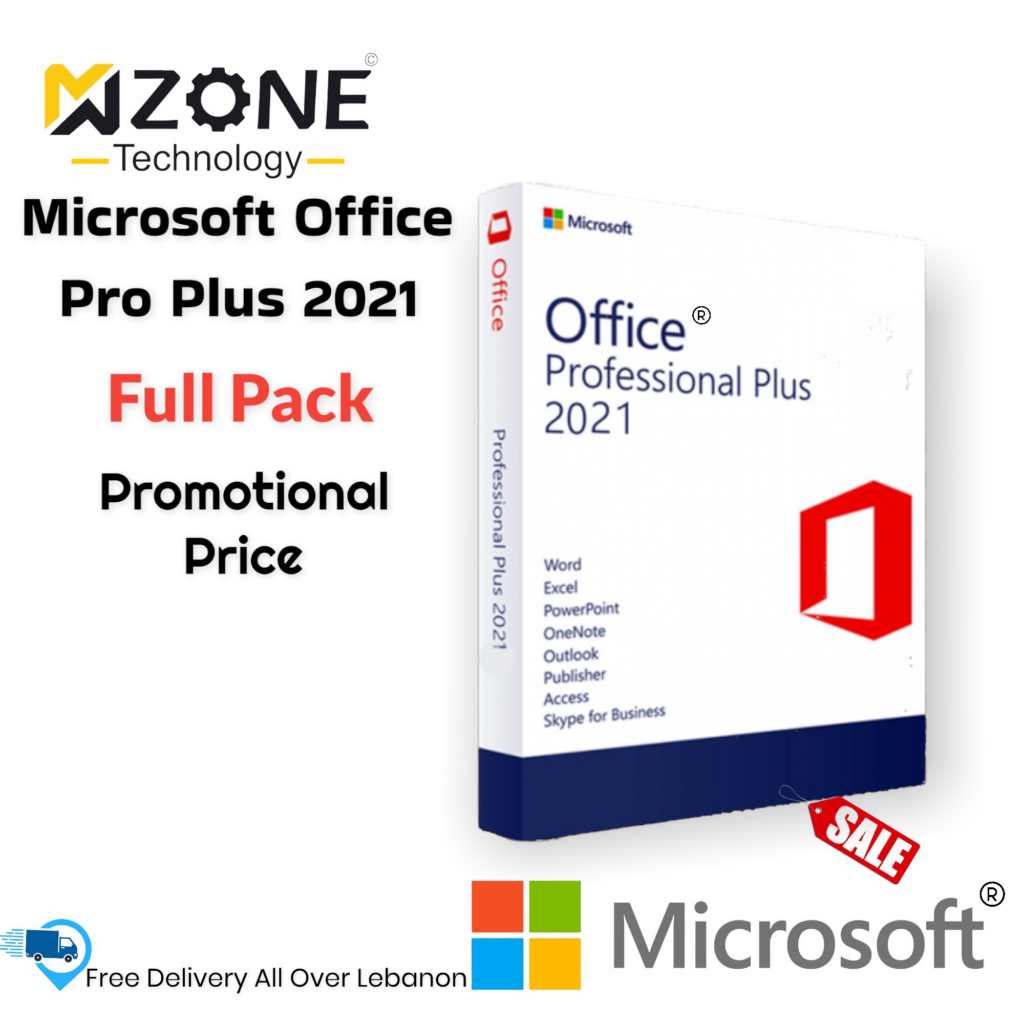 Microsoft Office Pro Plus 2021 Full Pack 1 PC – Mzone