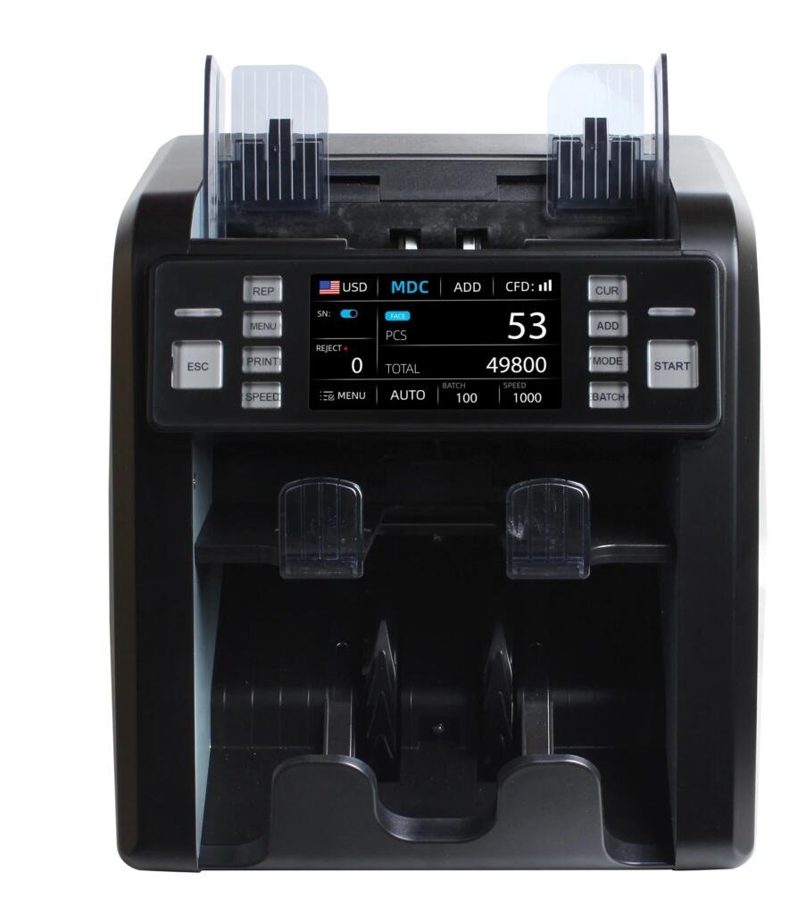SMC-2500 Mixed Value 2 Pocket Dual CIS Counter Touch Screen Pro Office ...